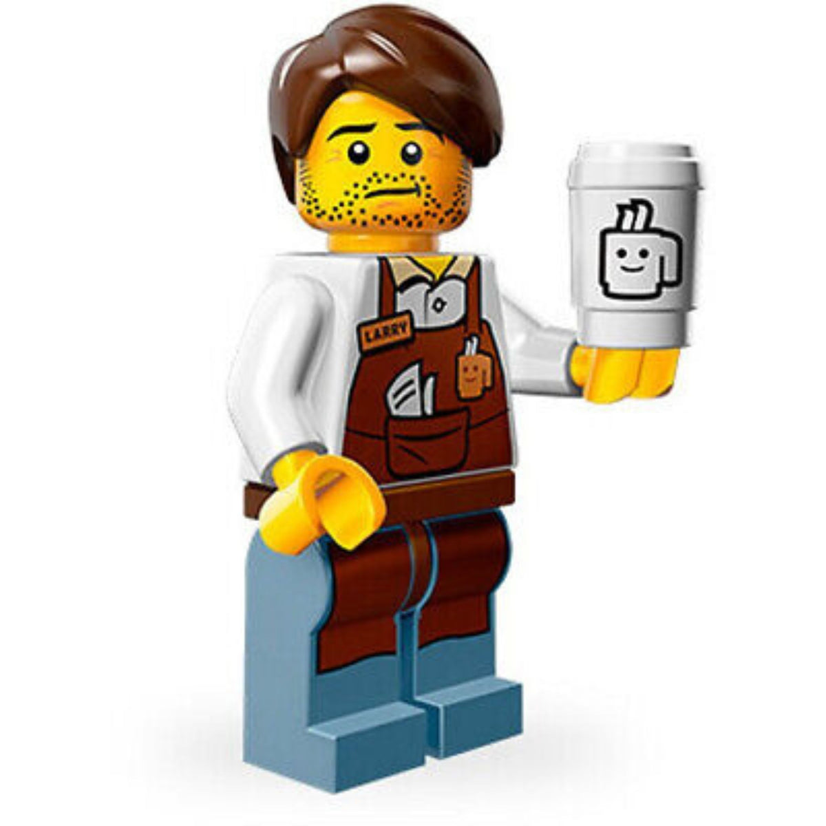 Larry the Barista LEGO Minifigure The LEGO Movie Series 1 – Nostalgic Toys