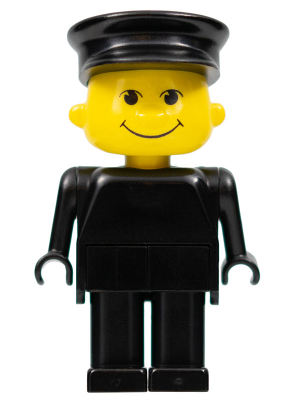 Basic Figure Human, Black Legs, Black Hat LEGO Basic Minifigure fab13b ...
