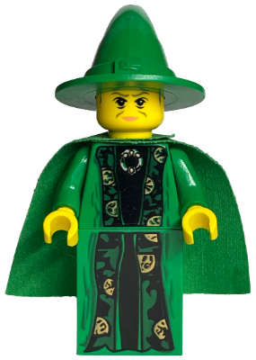 Professor Minerva McGonagall - Green Robe and Cape LEGO Harry Potter M ...