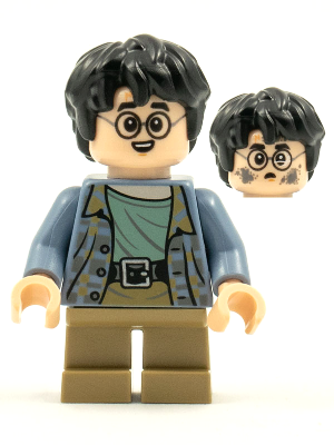 Harry Potter - Sand Blue Jacket, Dark Tan Short Legs, Dirty Face LEGO ...