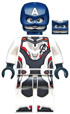 Captain America - White Jumpsuit, Helmet LEGO Super Heroes Minifigure ...